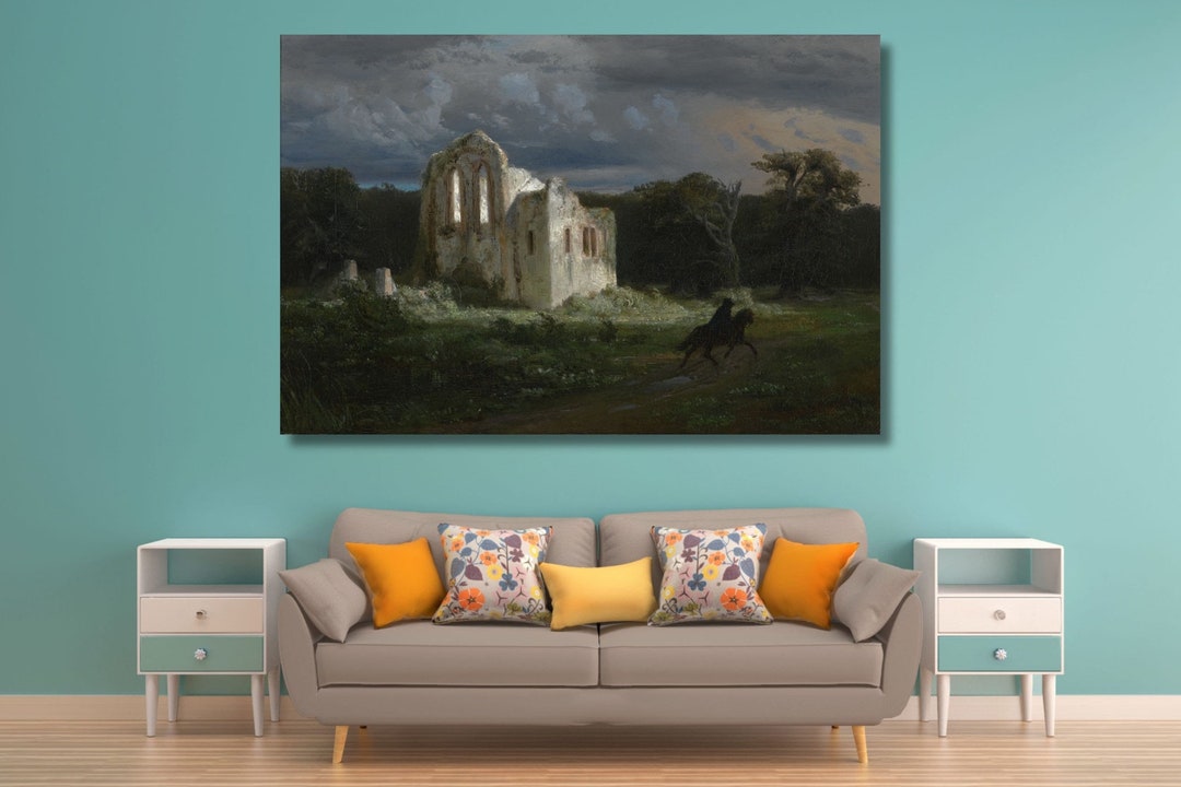 Arnold Bocklin Moonlit Landscape Canvas Wall Art/art for Wall Poster ...