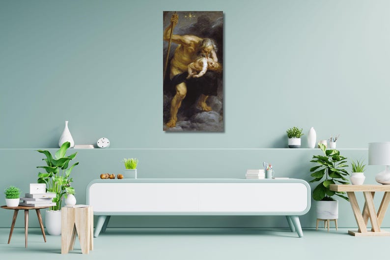 Peter Paul Rubens: Saturn Devouring His Son (1636) Canvas Wall Art/high ...
