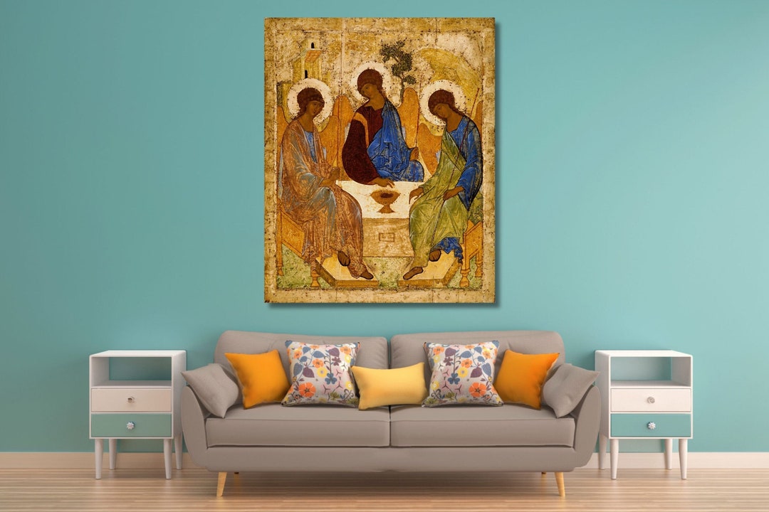 Andrei Rublev: the Holy Trinity Canvas Wall Art, Classic Painting, High ...