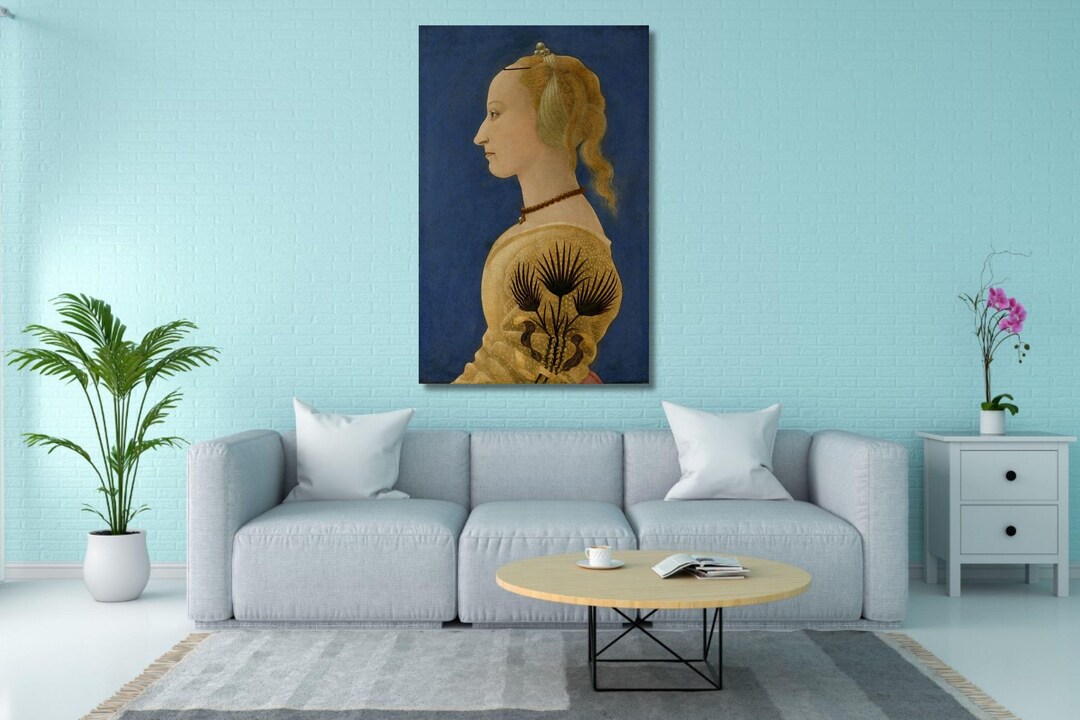 Alesso Baldovinetti: Portrait of a Lady Canvas/renaissance Wall Art ...