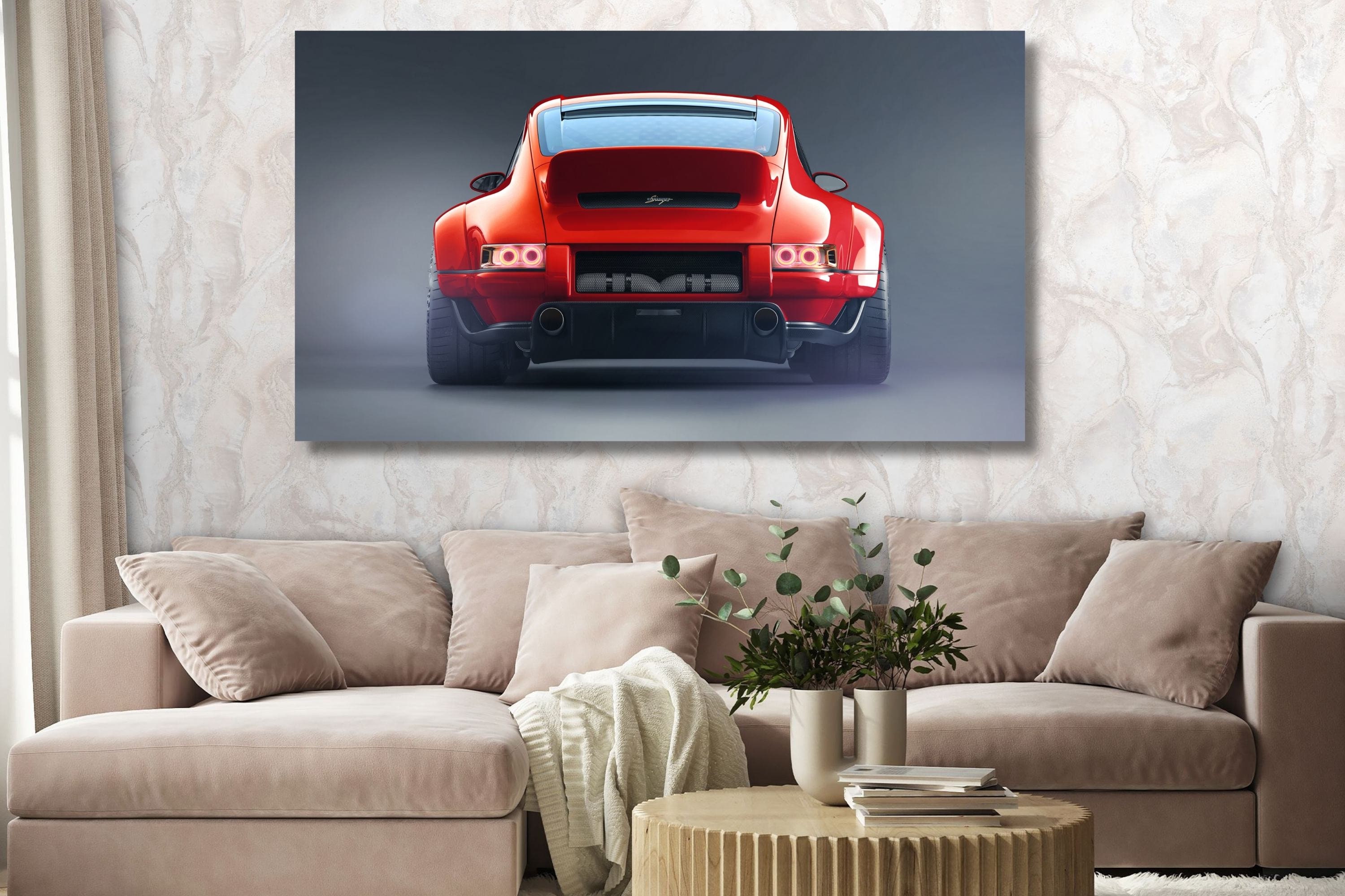 Porsche Singer Vehicle Design Poster/red Car Painting - Etsy