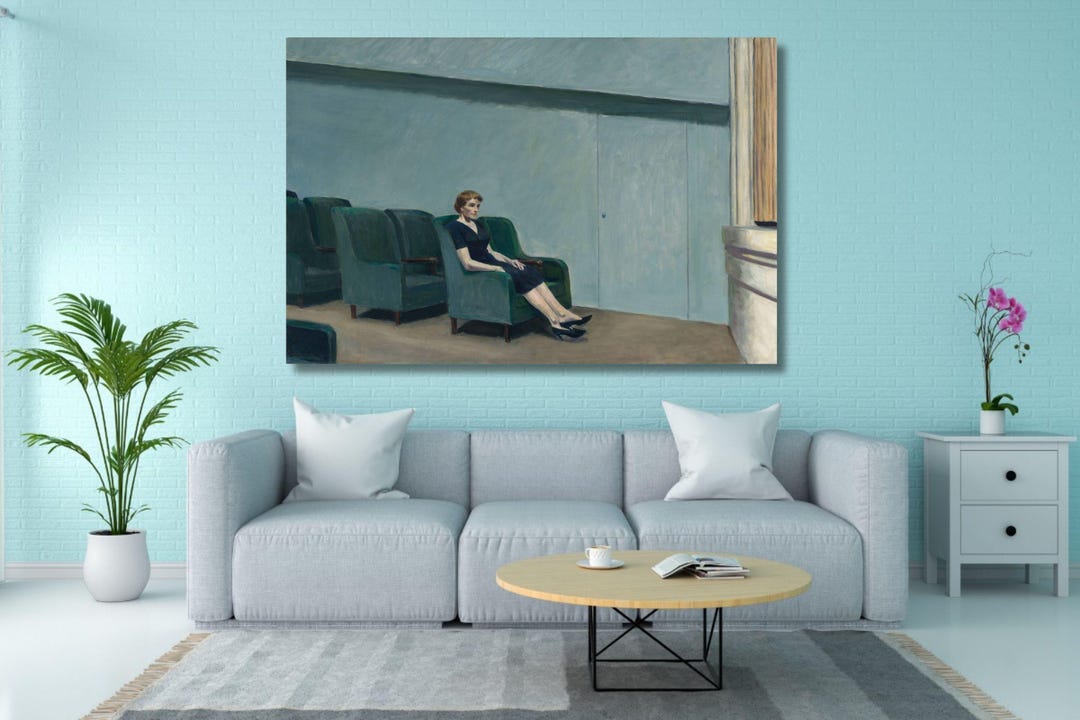 Edward Hopper: Intermission Canvas/vintage American Realism Wall Art ...