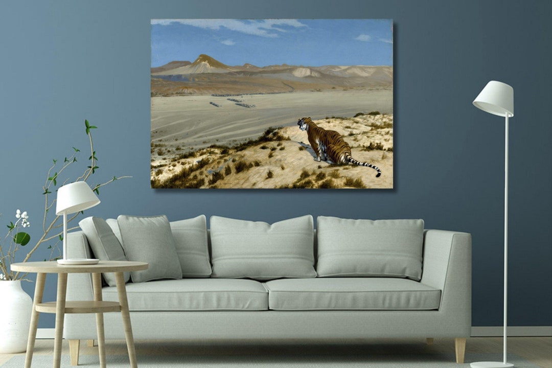 Jean Leon Gerome: Tiger on the Watch (1888) Canvas Art/classic Painting ...