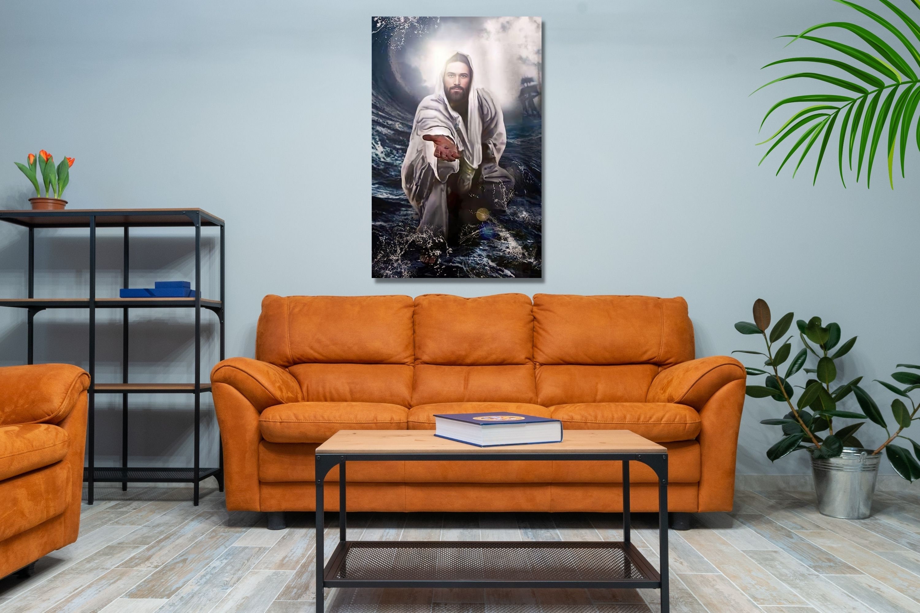 Jesus Christian Wall Decor Jesus Reaching Hand Canvas Jesus Give Me ...
