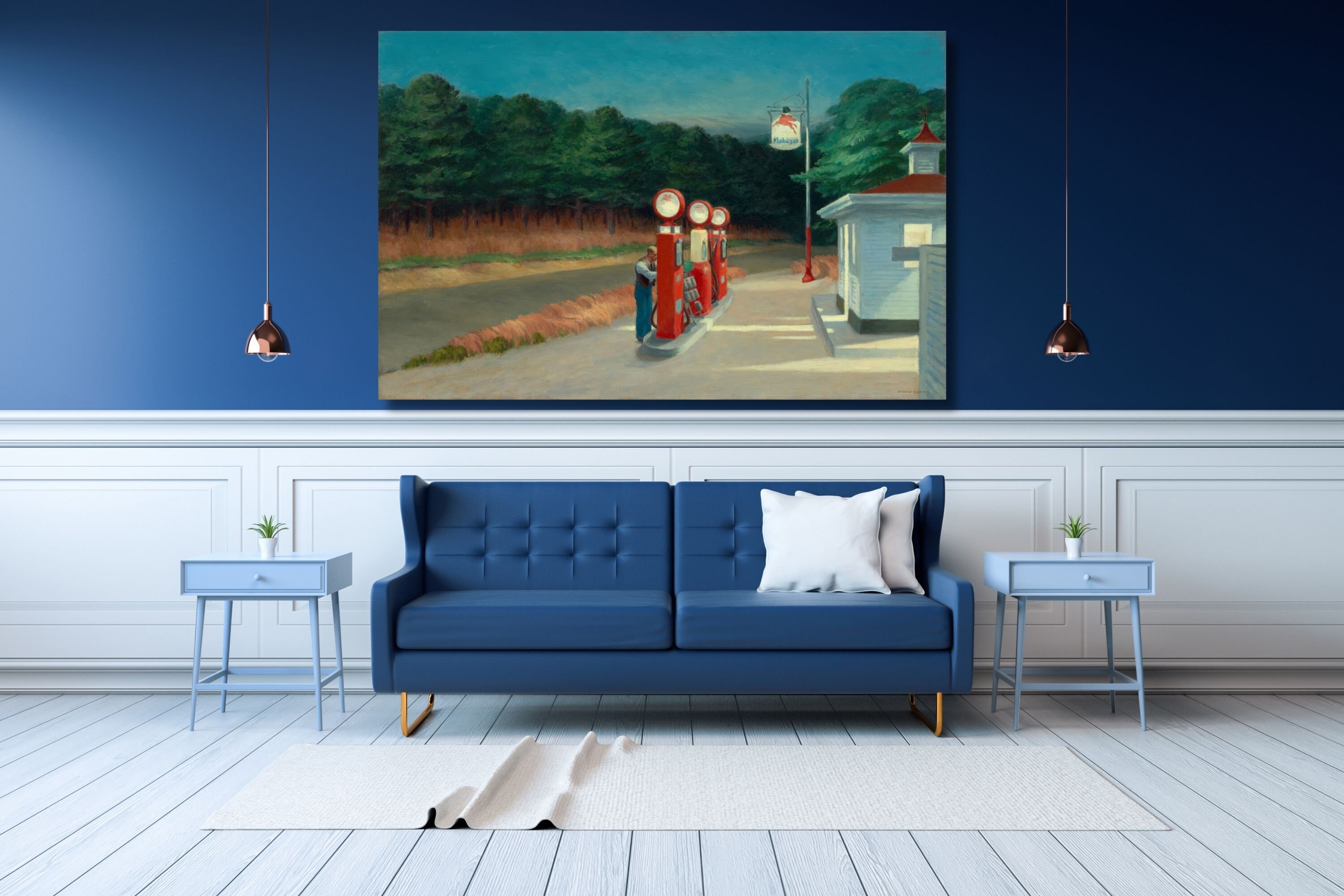 Edward Hopper Gas Station Canvas Wall Art/reproduction Print Art/gas ...