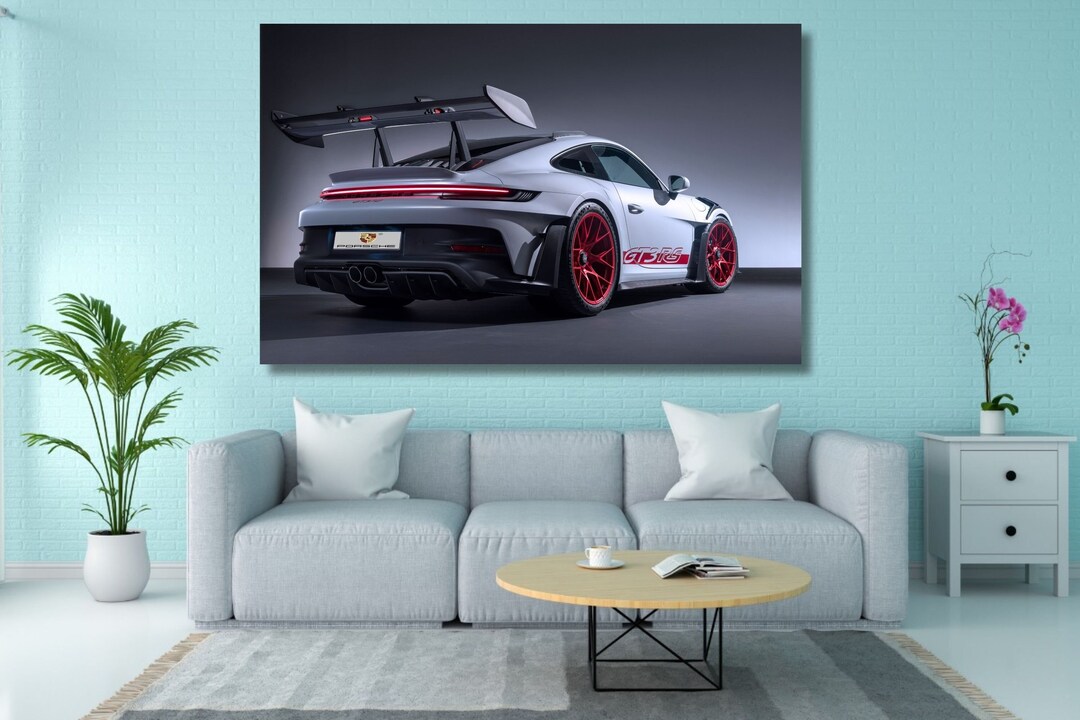 Porsche 911 GT3 RS Canvas Art/porsche Painting/sport Car Poster/home ...