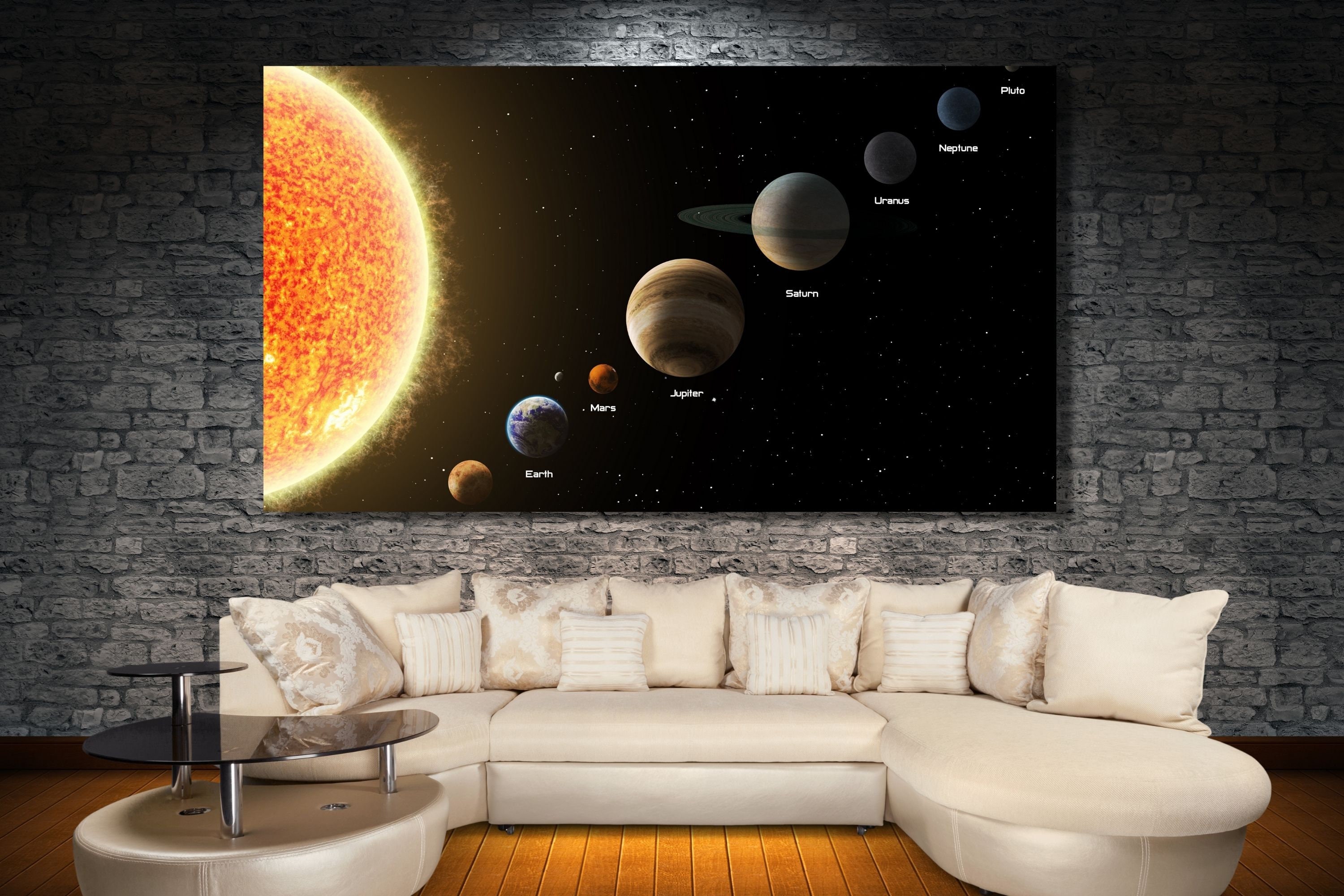Solar System Wall Art Planets Poster Space Wall Decor Space Science ...