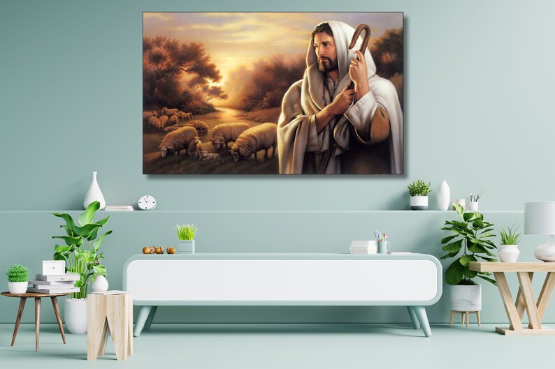 Christian Wall Art/jesus Canvas Decor/jesus Wall Art/christian Artworks/jesus Canvas Painting ...