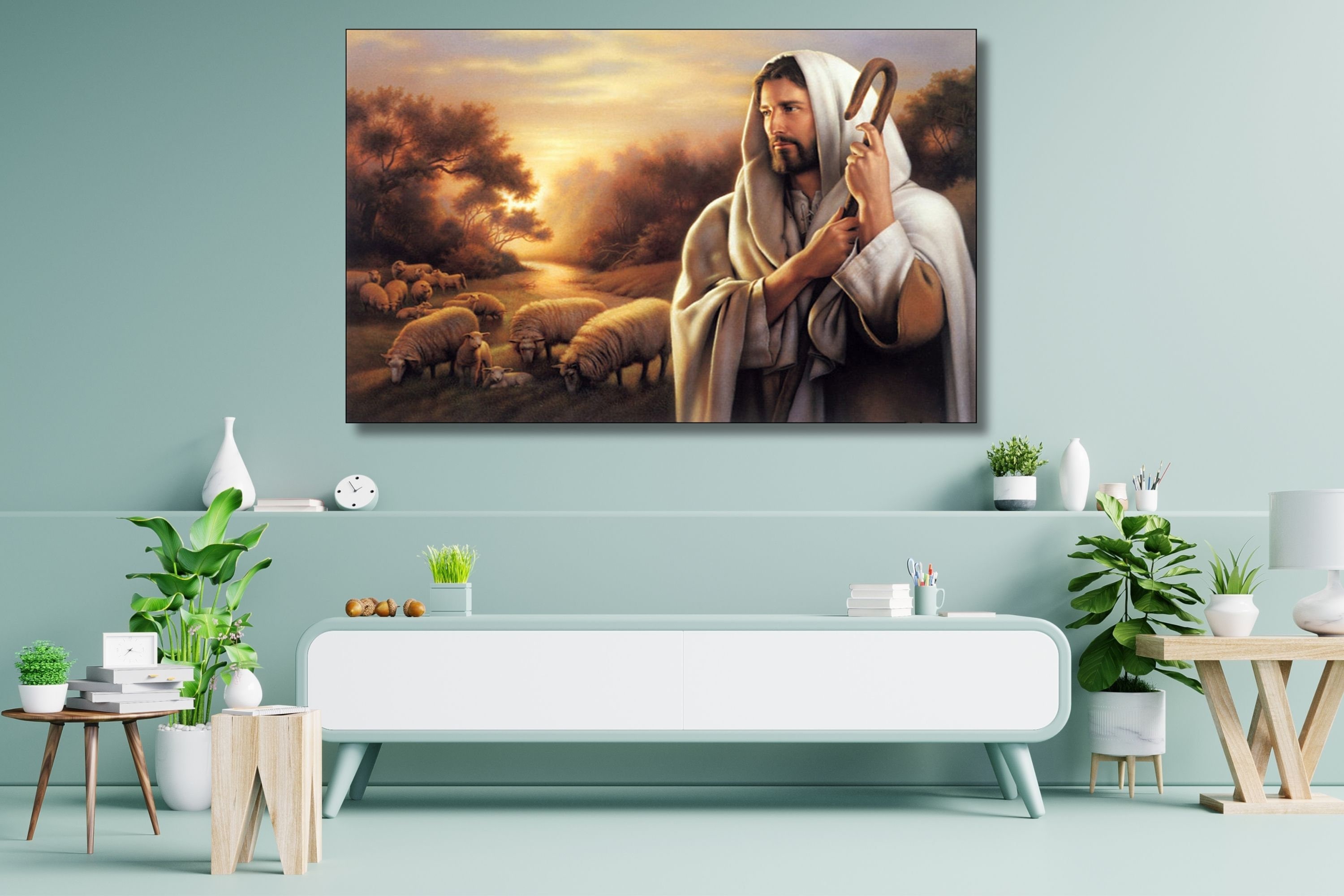 Christian Wall Art/jesus Canvas Decor/jesus Wall Art/christian Artworks ...