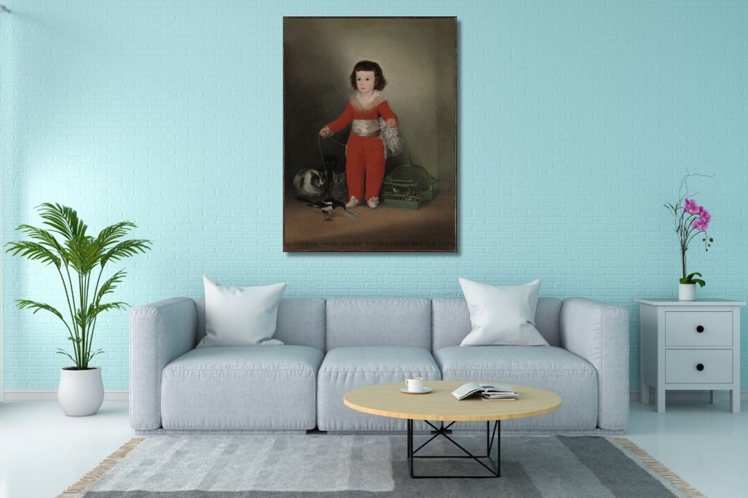 Francisco Goya: Goya's Red Boy Canvas Painting 1787, Don Manuel Osorio ...