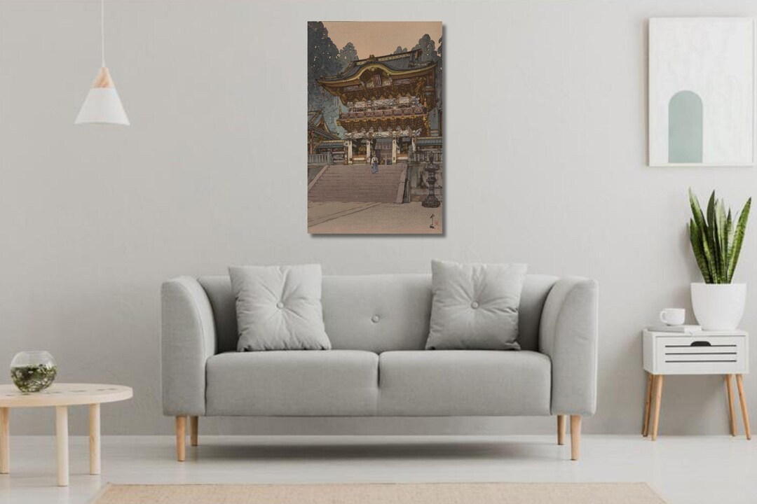Hiroshi Yoshida: the Yomei Gate (1937) Canvas Wall Art, Japanese Wall ...