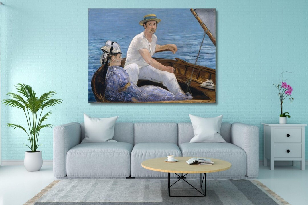 Edouard Manet: Boating 1874 Canvas/impressionist Painting/19th Century ...