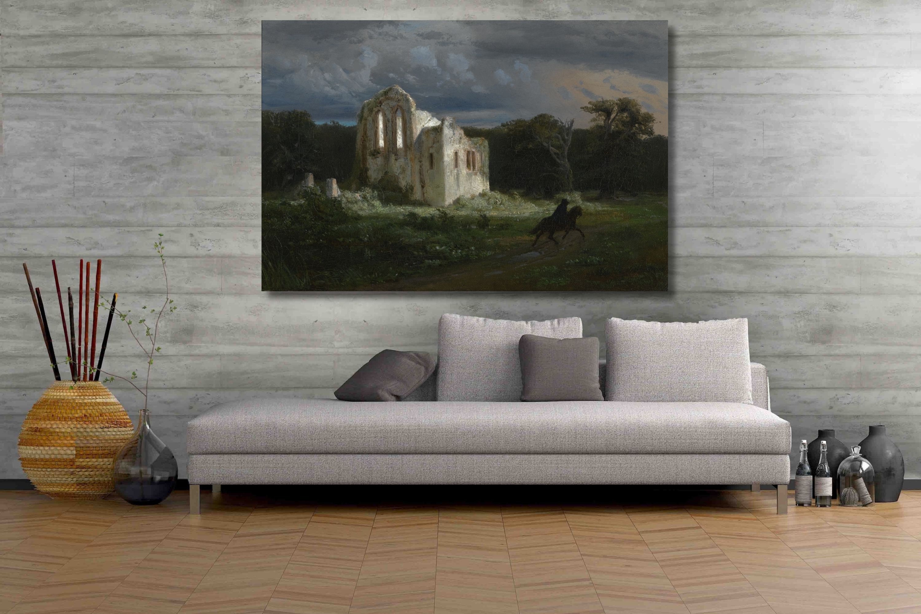 Arnold Bocklin Moonlit Landscape Canvas Wall Art/art for Wall Poster ...