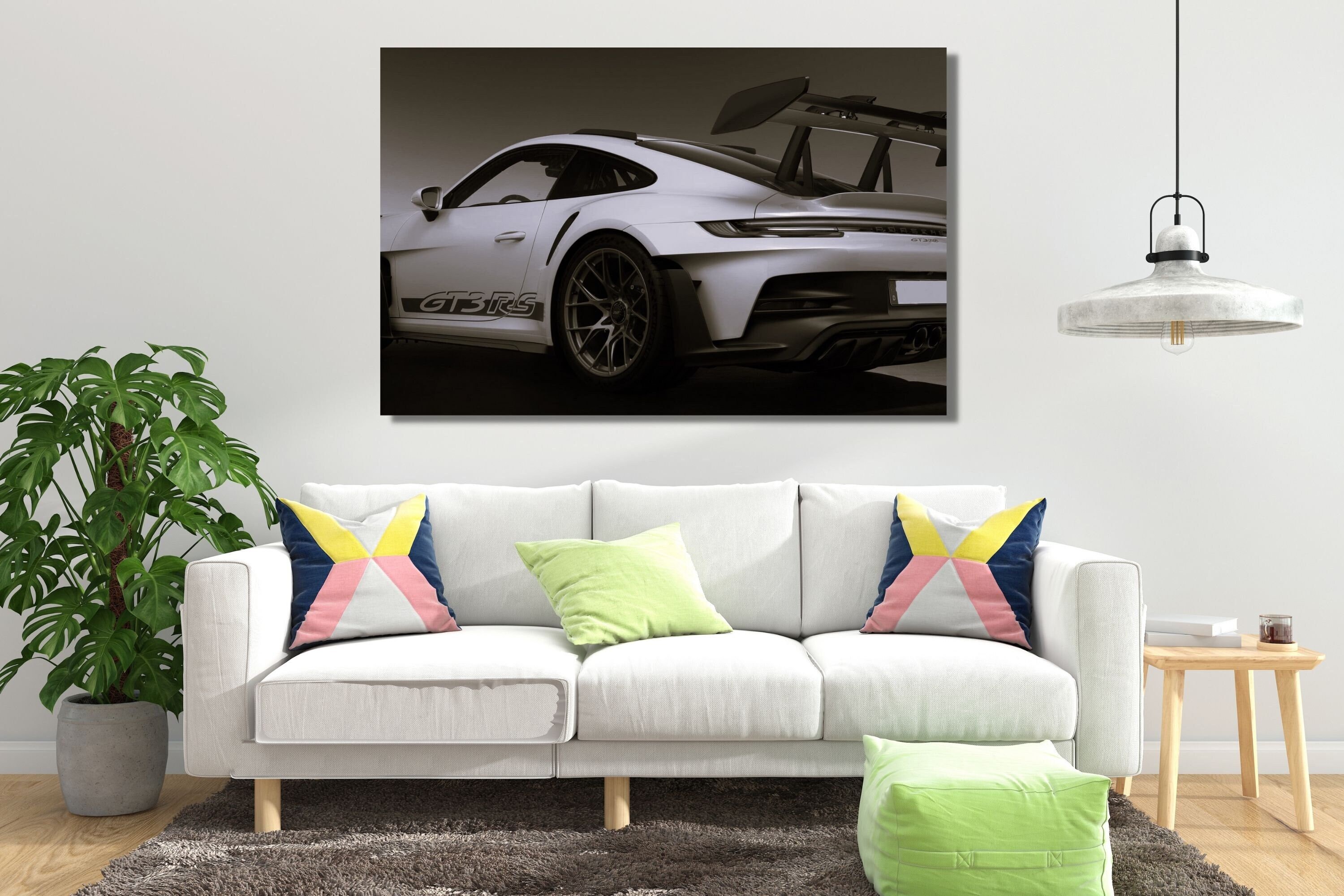 Porsche GT3 RS Canvas Poster Porsche 911 Canvas Car Wall Decor Home ...