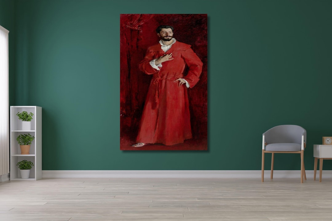John Singer Sargent: Dr Pozzi at Home (1881) Canvas Wall Art/portrait ...