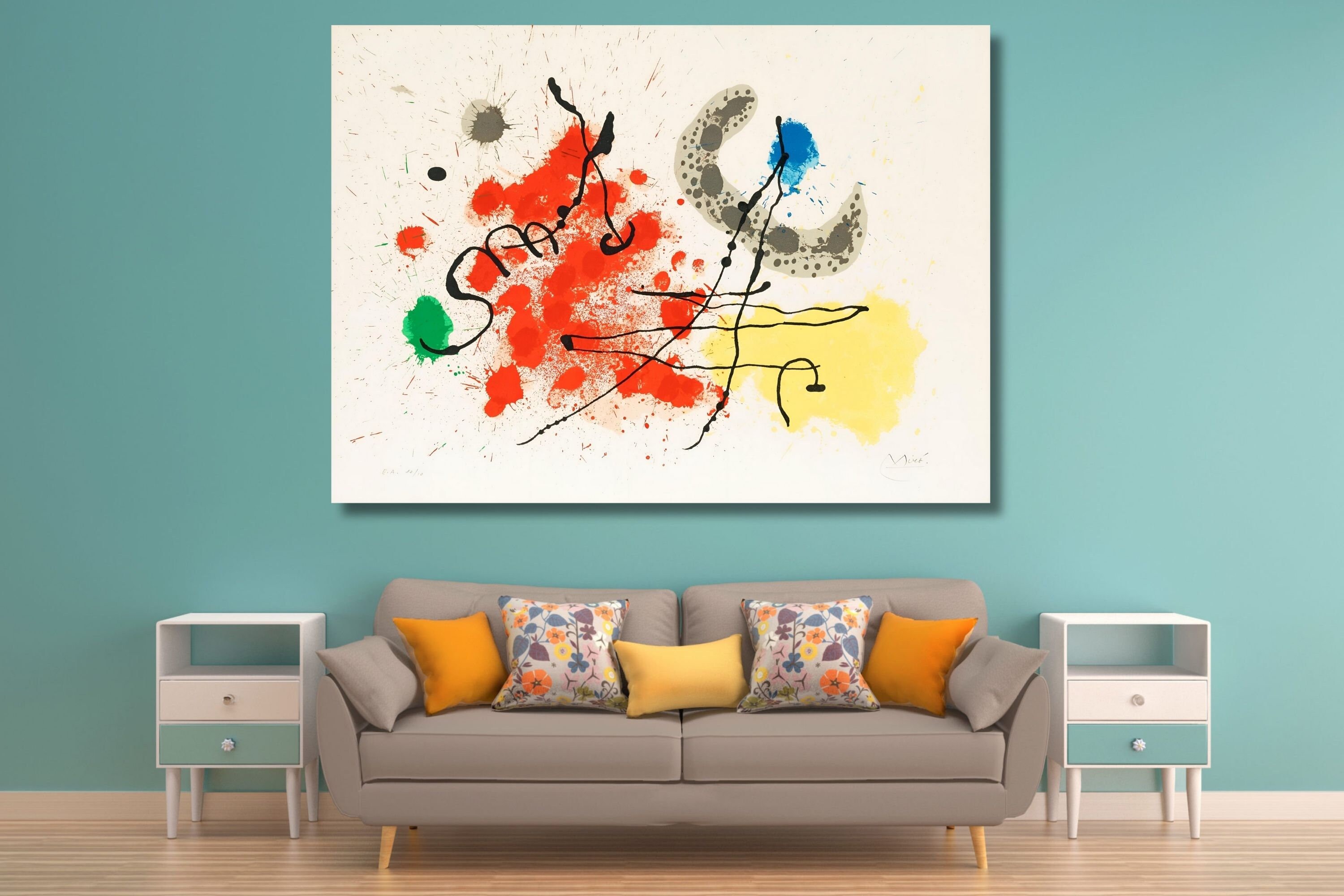Joan Miró: the Lizard With the Golden Feathers Canvas Art, Fine Art ...