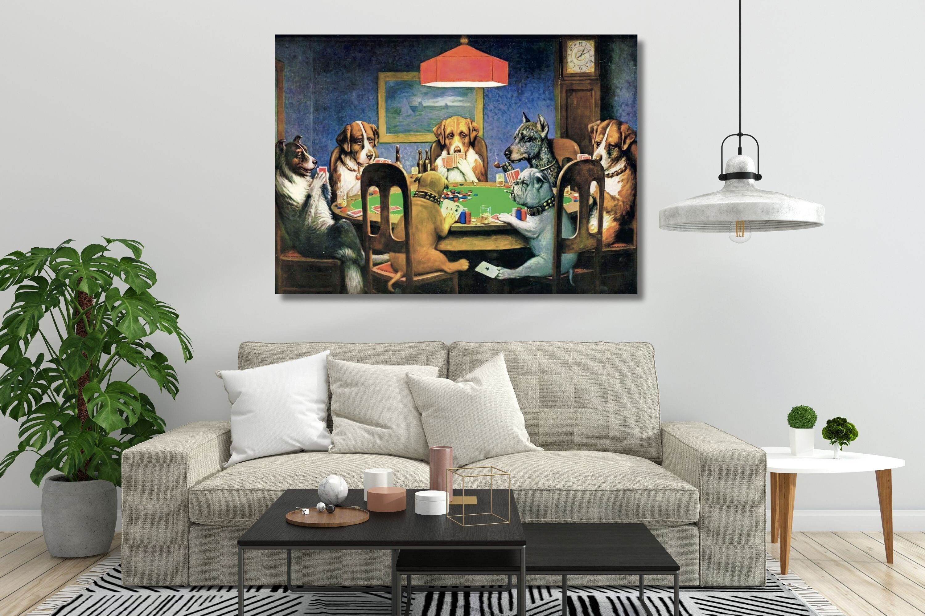 Dogs Playing Poker Dogs Playing Card Games Cassius Marcellus Coolidge ...