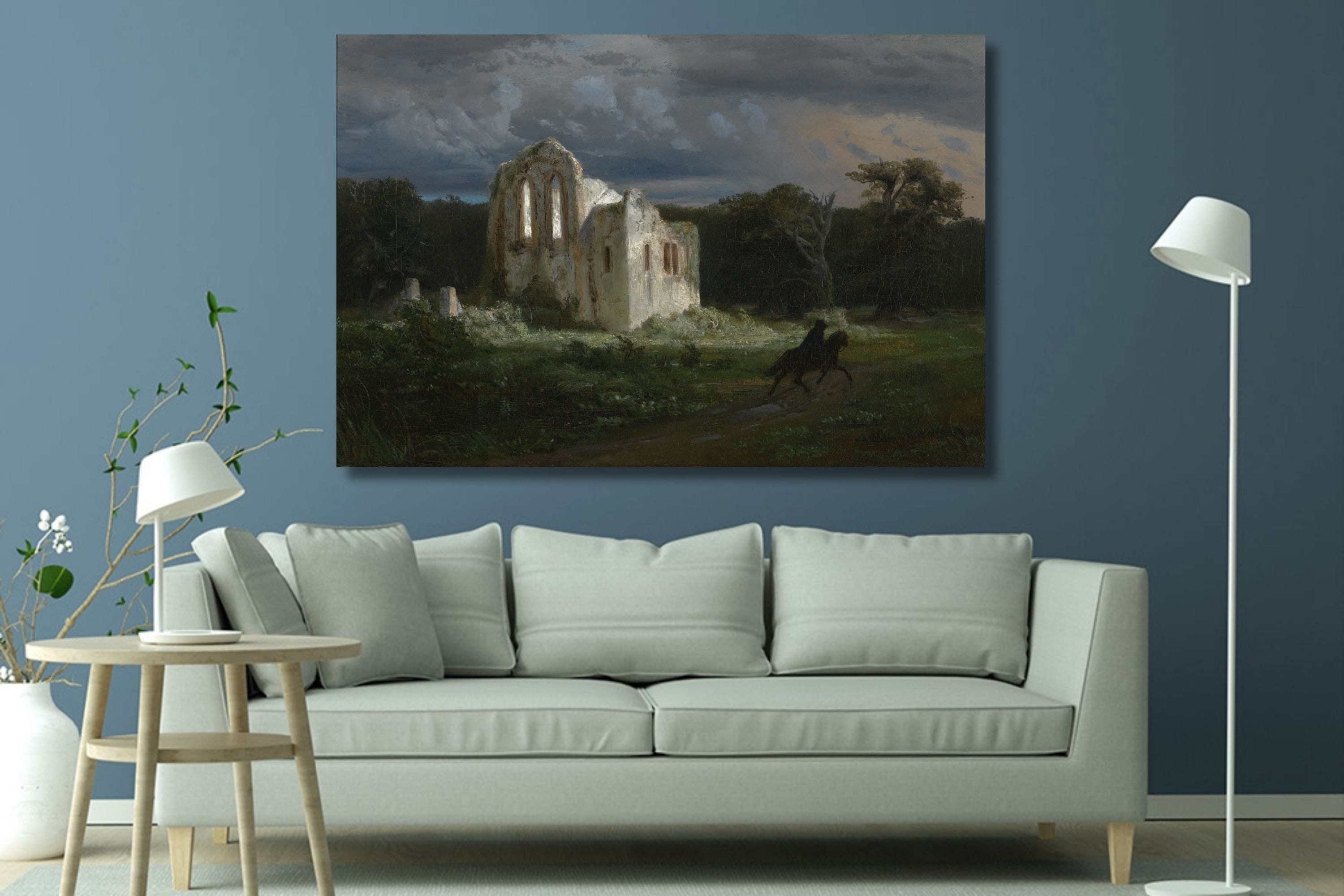 Arnold Bocklin Moonlit Landscape Canvas Wall Art/art for Wall Poster ...