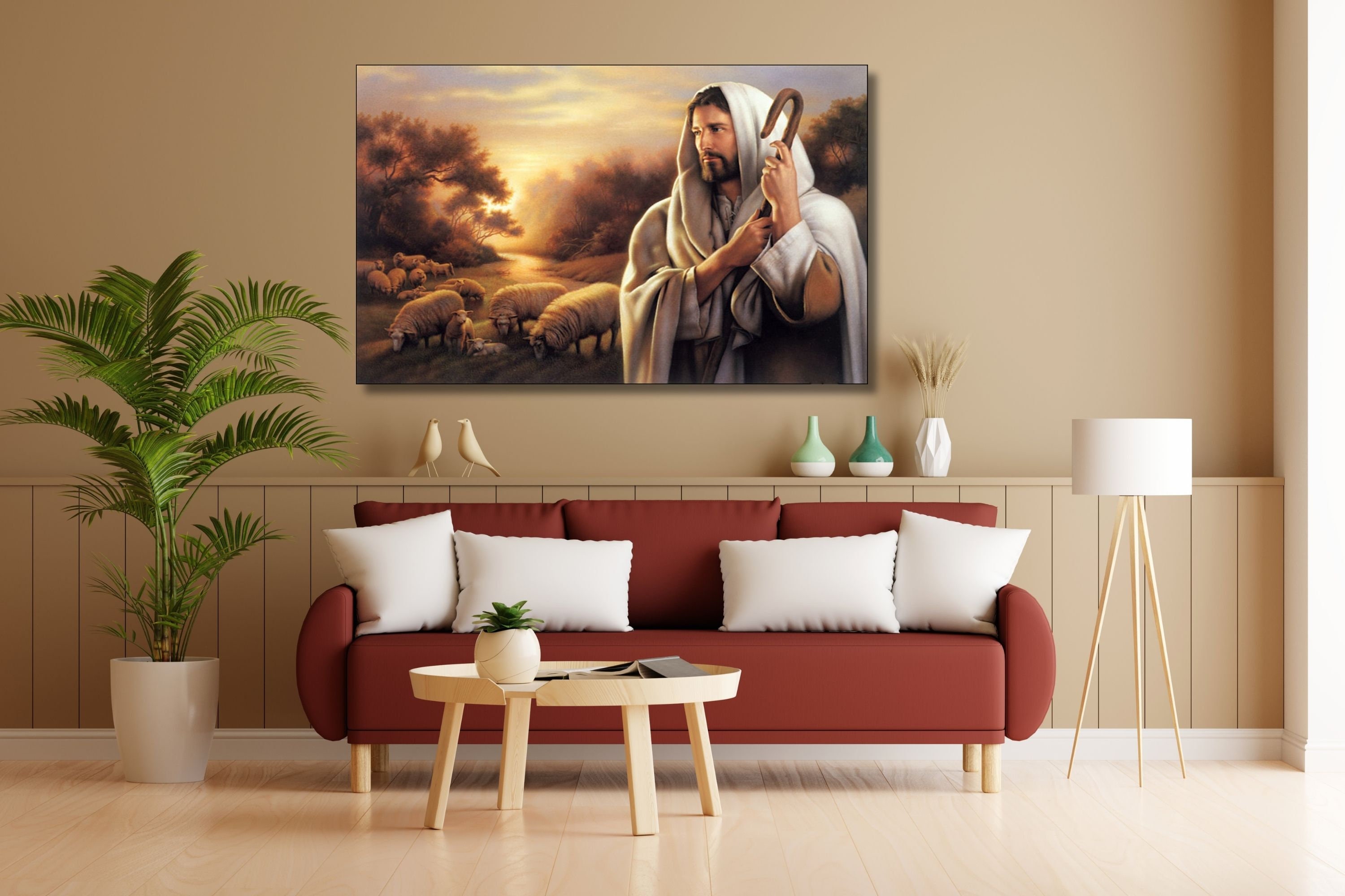 Christian Wall Art/jesus Canvas Decor/jesus Wall Art/christian Artworks ...