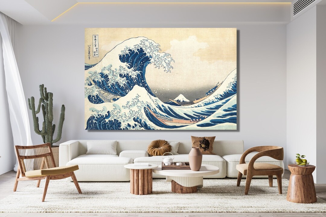 The Great Wave off Kanagawa Canvas/katsushika Hokusai Canvas/great Wave ...