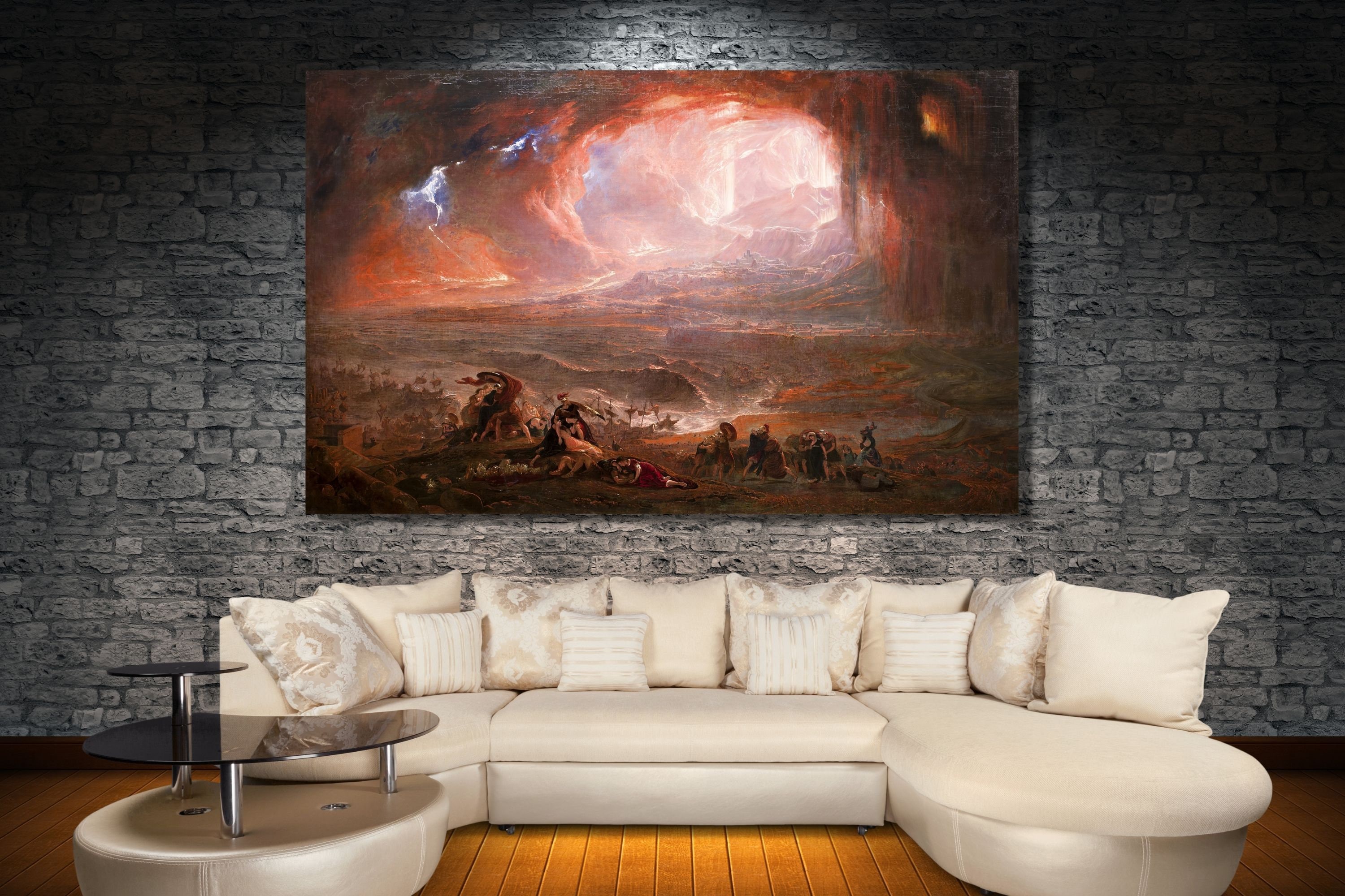 John Martin Wall Art Destruction of Pompeii and Herculaneum by John ...