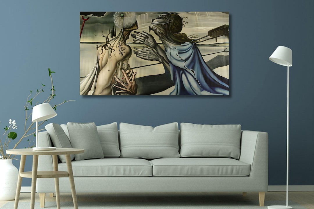Salvador Dali: Tristan and Isolde (1940) Canvas Wall Art/dali Poster ...