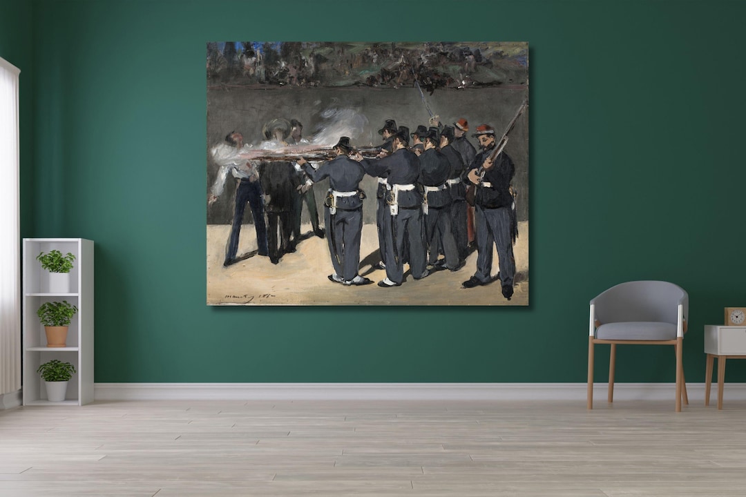 Edouard Manet: Execution of Emperor Maximilian 1867 Canvas/19th Century ...