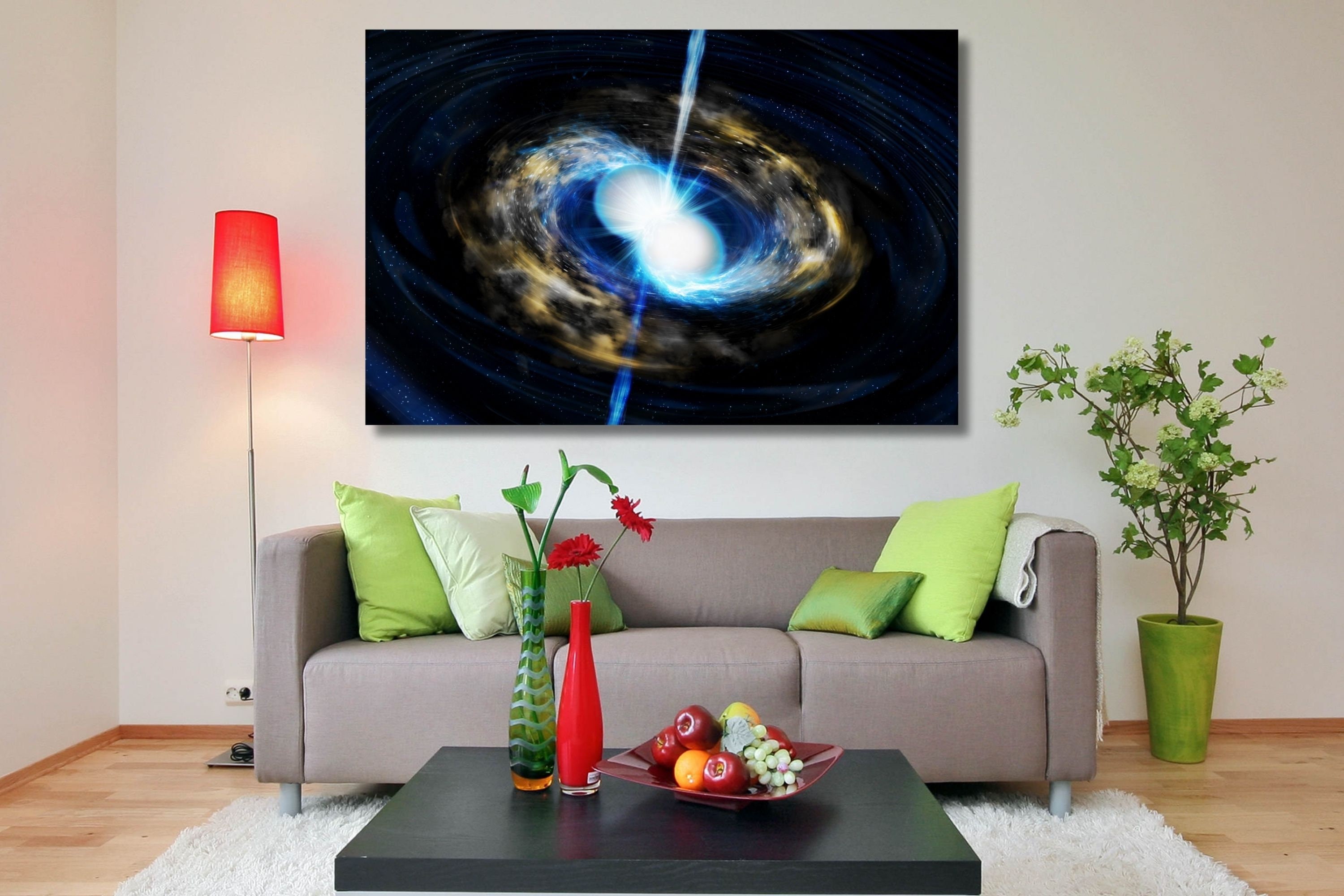 The Formation of Black Hole Neutron Stars Merger Canvas Wall Art ...