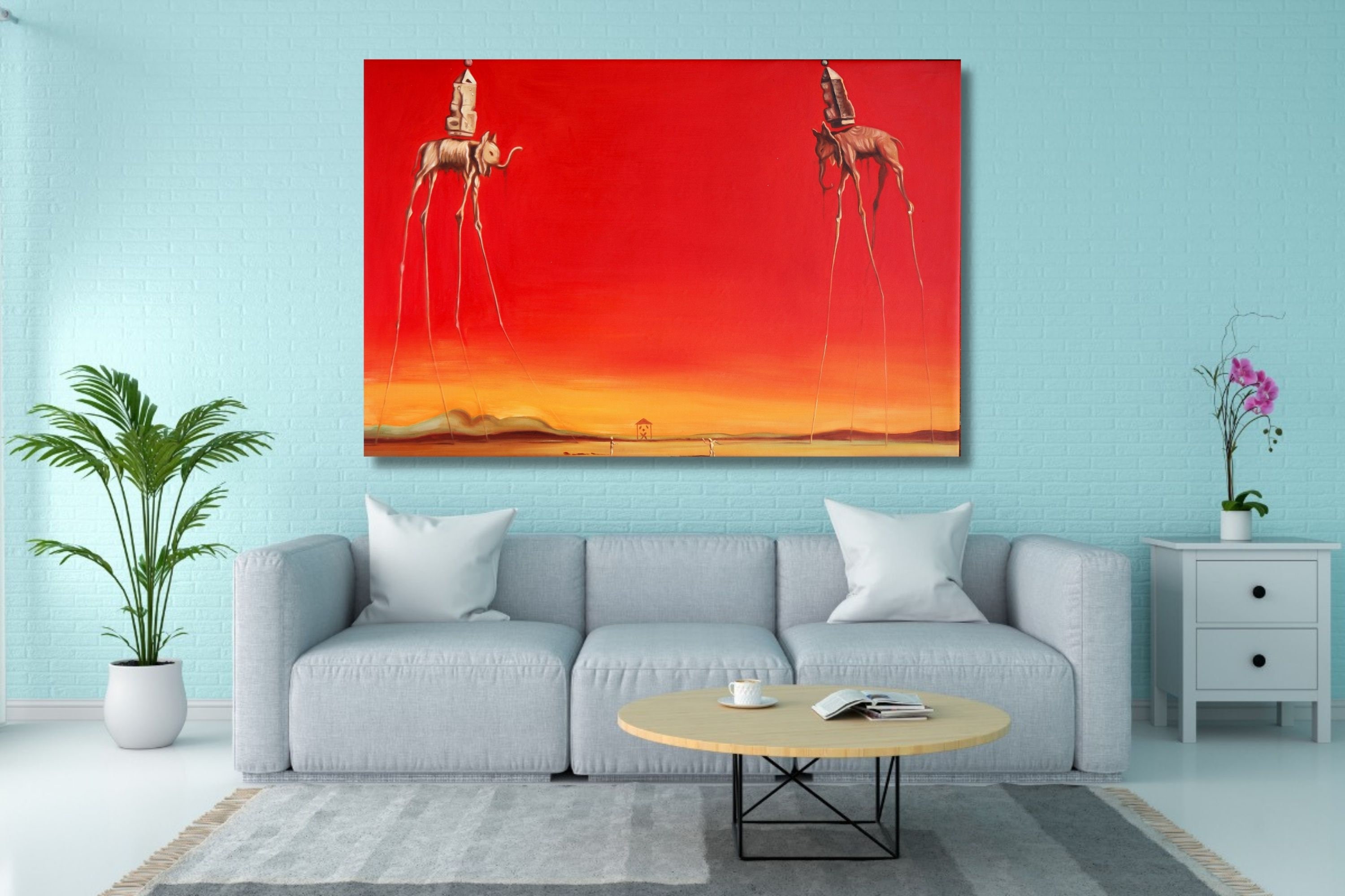 The Elephants by Salvador DALI Canvas Art/surrealism - Etsy