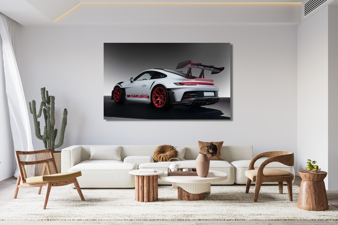Porsche Canvas Poster Porsche GT3 RS Canvas Car Wall Decor Home Wall ...