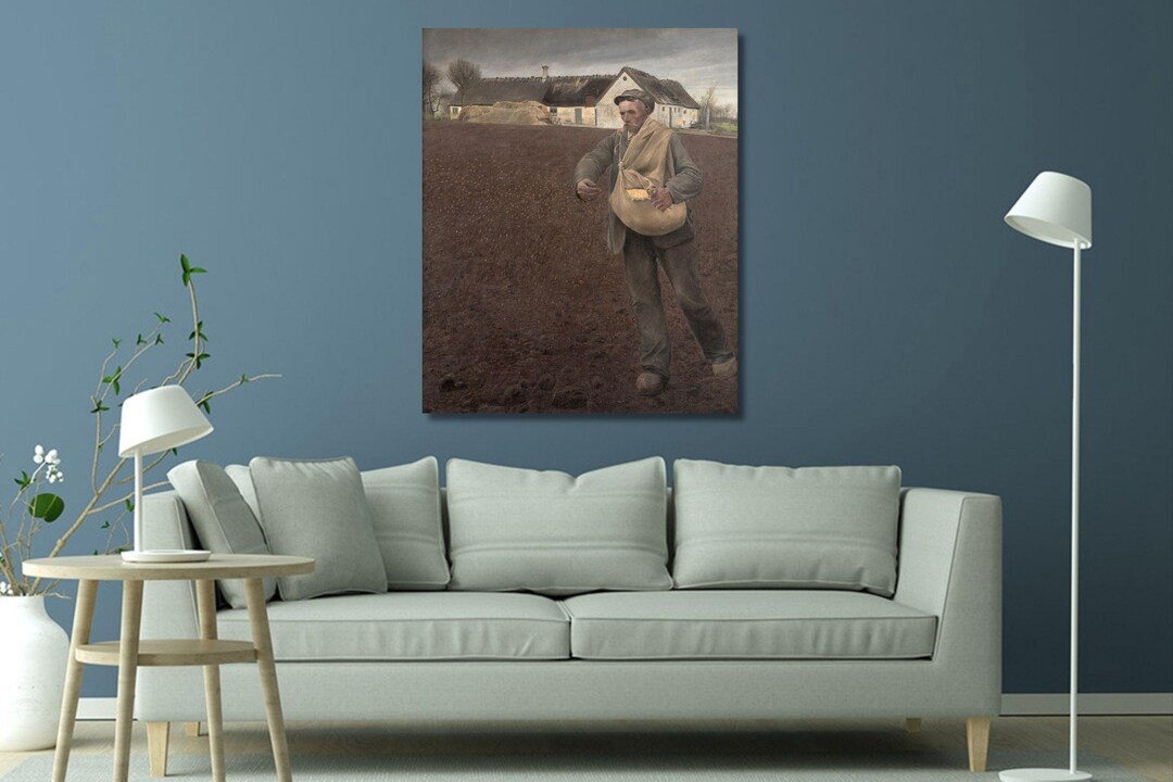 Laurits Andersen Ring: the Sower (1910) Canvas Wall Art/farmer Painting ...
