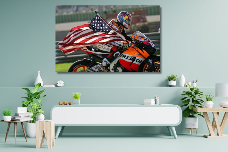 Nicky Hayden Canvas Wall Art/moto Gp Poster/moto Gp Wall Art Decor ...