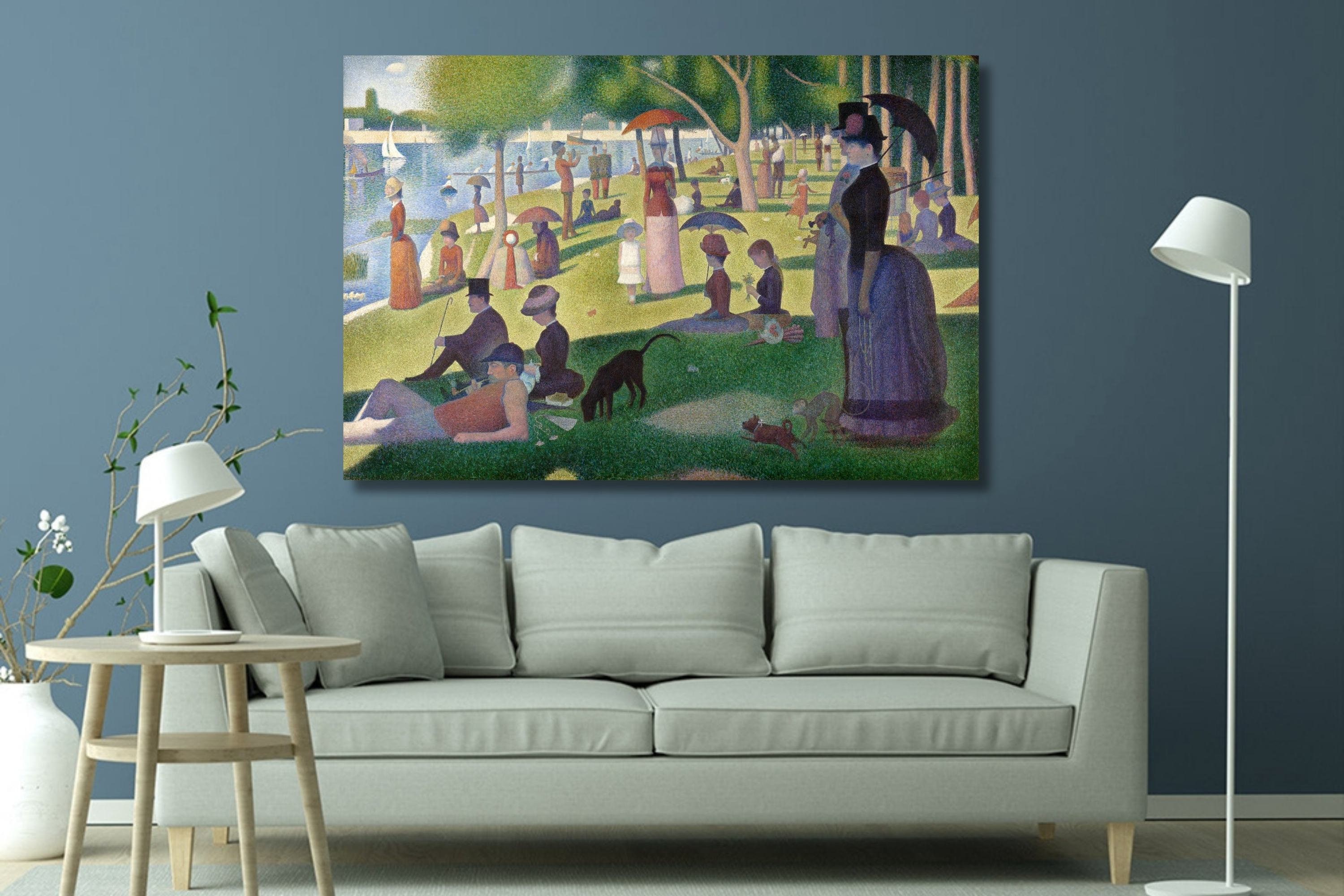 A Sunday at La Grande Jatte Canvas Print/ Georges Seurat Painting ...