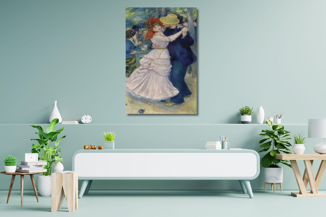 Pierre-auguste Renoir: Dance at Bougival (1883) Canvas Wall Art/framed ...