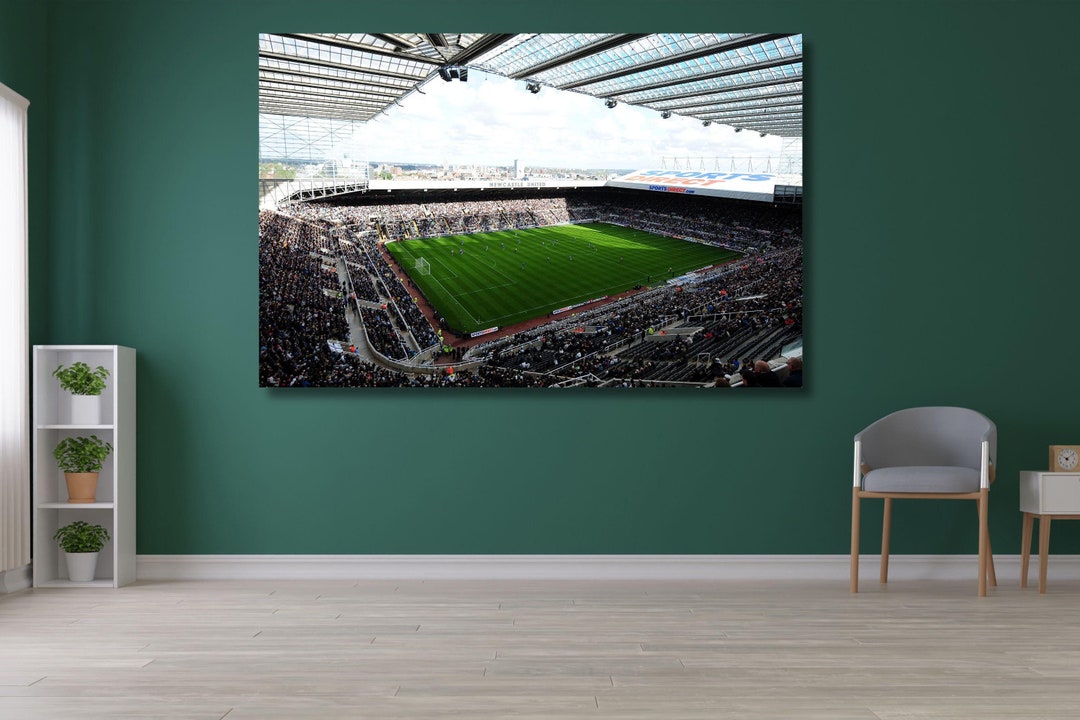 Newcastle United Canvas Football Stadium Poster St. James Park Wall Art ...