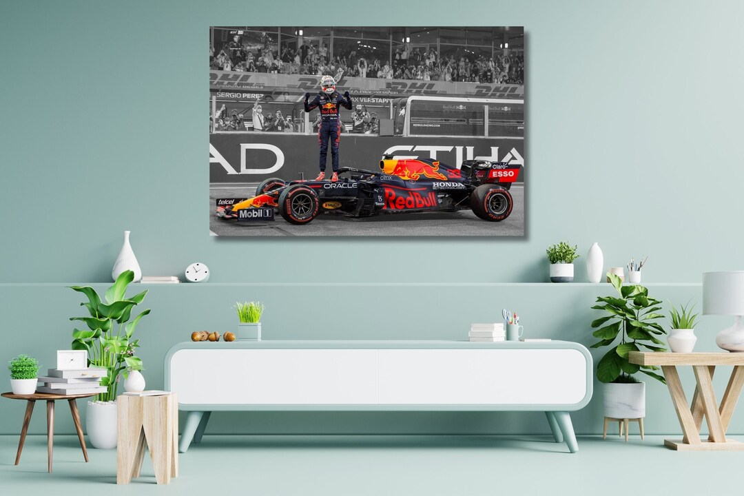 Max Verstappen F1 Canvas Max F1 Canvas Red Bull Team Formula One Decor ...