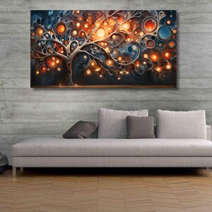 Artificial Intelligence Tree of Life Canvas Wall Art, Tree of Life Art ...