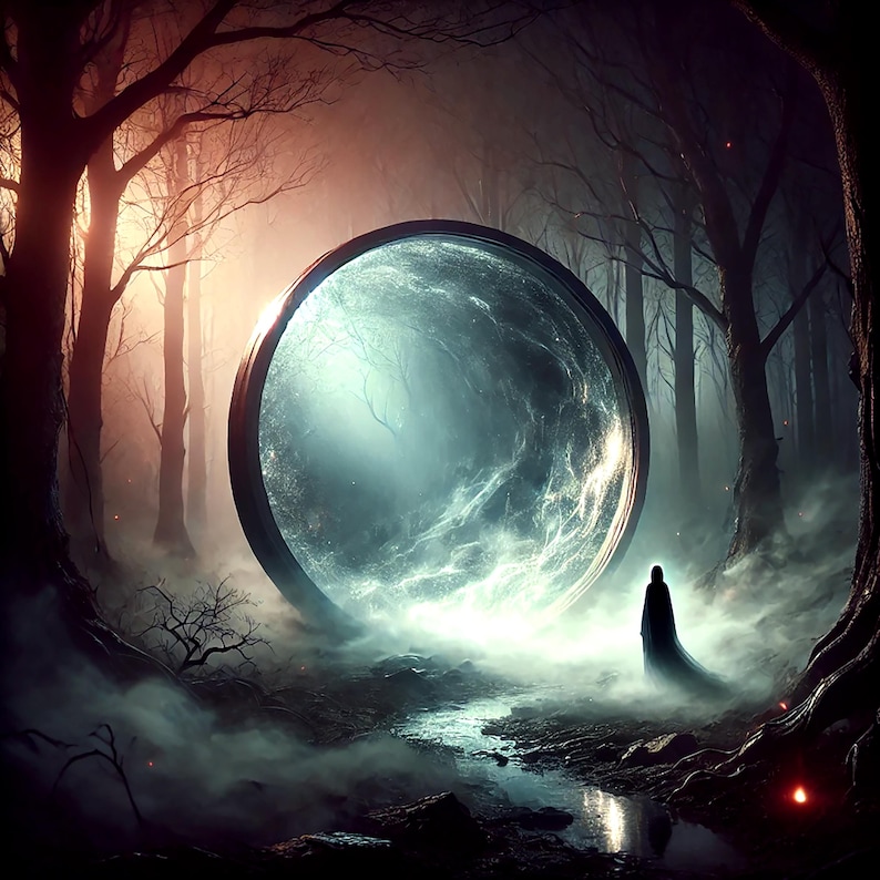 The Veil Between Worlds: A Mystical Portal to Another Realm - Etsy