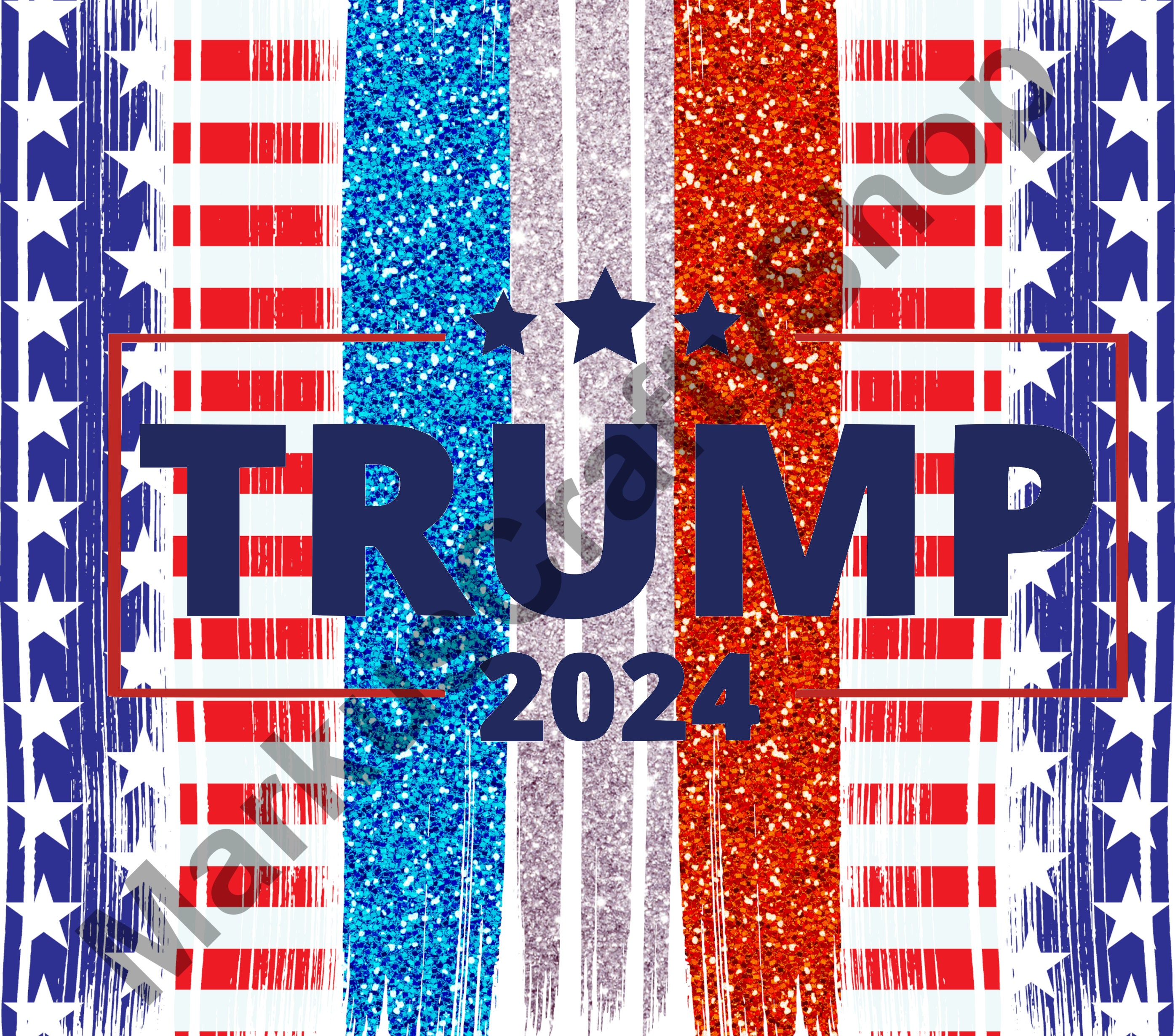 20oz Skinny Tumbler Trump 2024 Sublimation Design Template, Straight ...