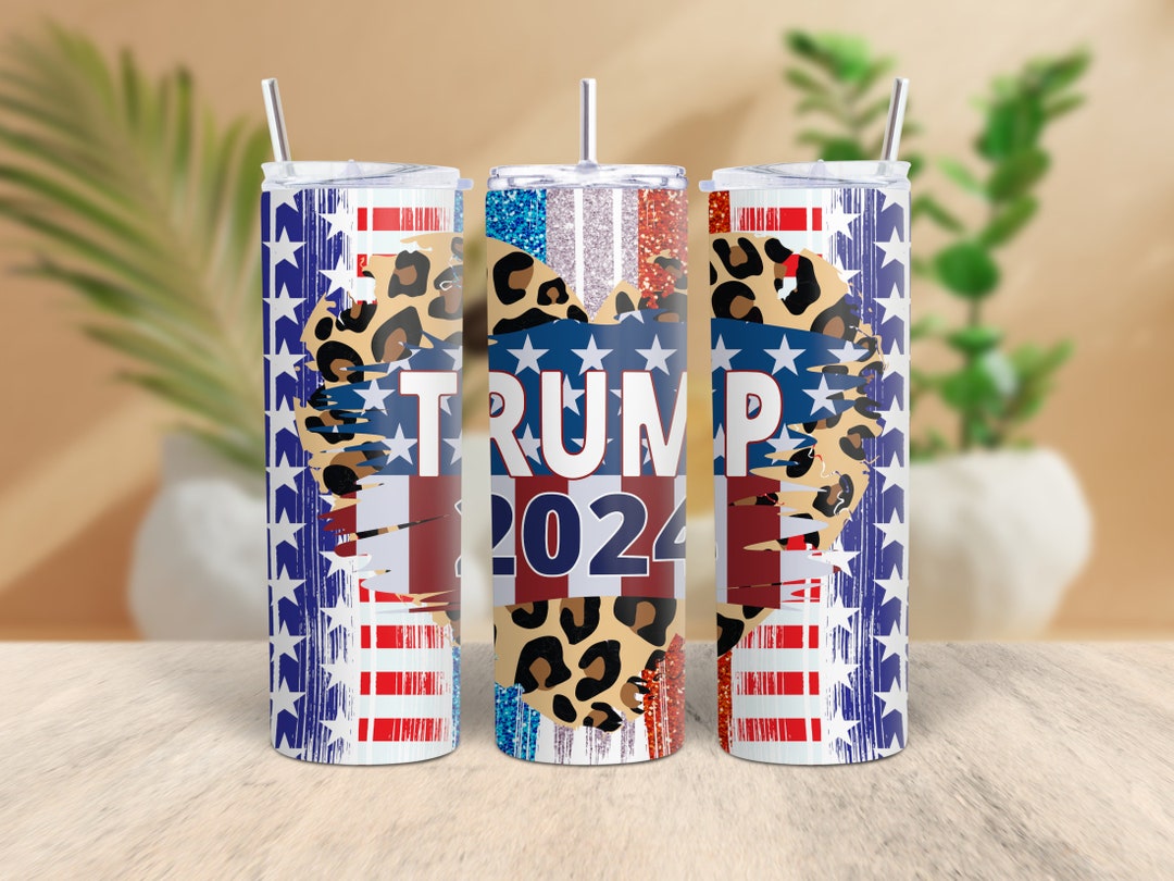 20oz Skinny Tumbler Trump 2024 Sublimation Design Template, Straight ...