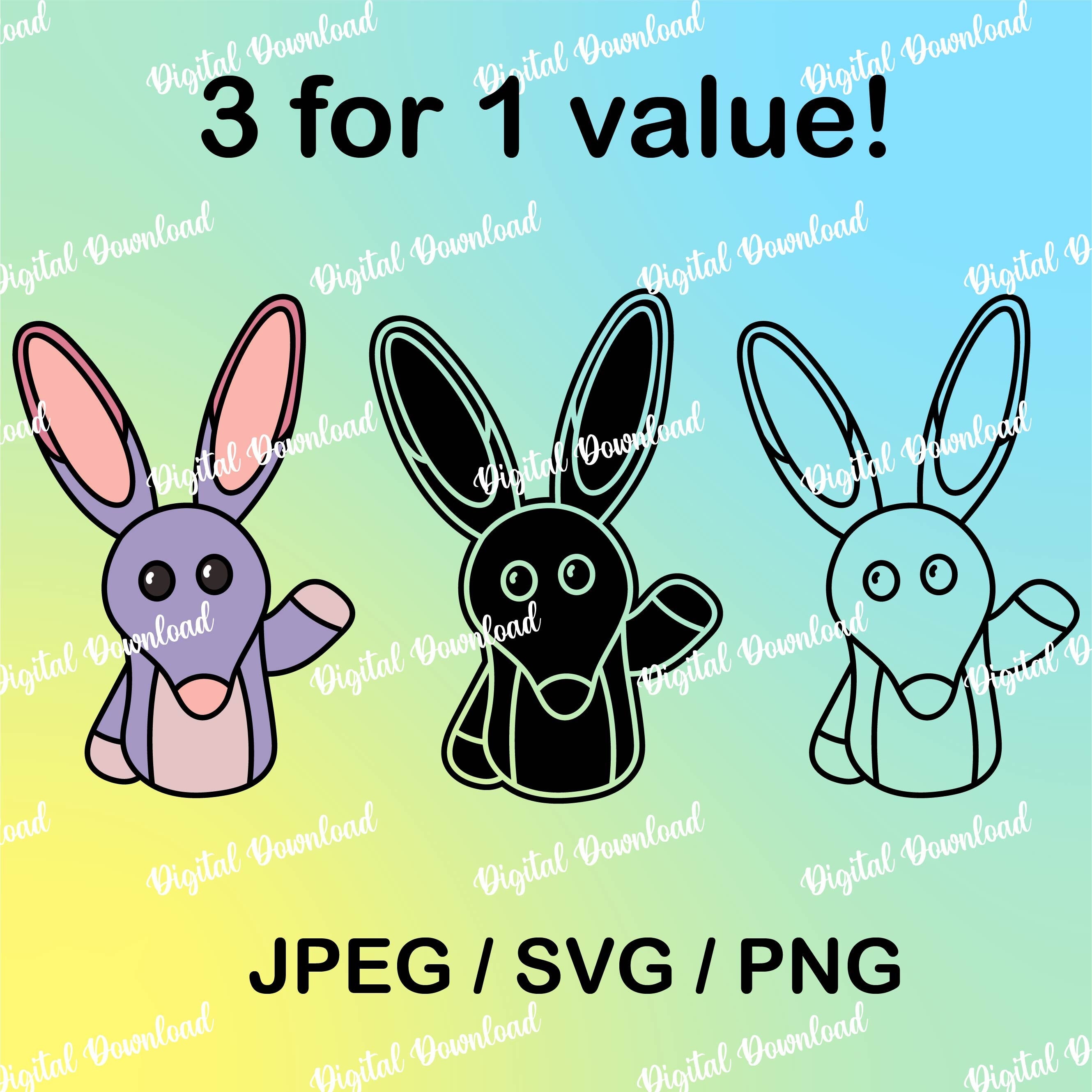 Bob Bilby SVG, JPEG and PNG Digital Download Layered Cut File Bluey 3 ...