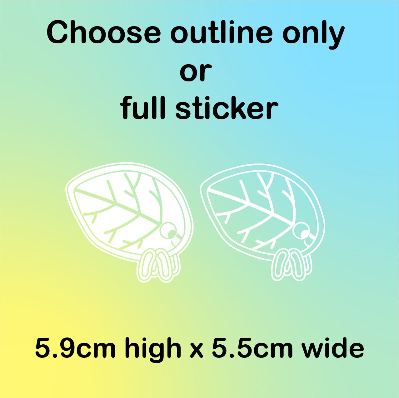 Walking Leaf Vinyl Decal Leaf Insect Sticker Bluey Search - Etsy