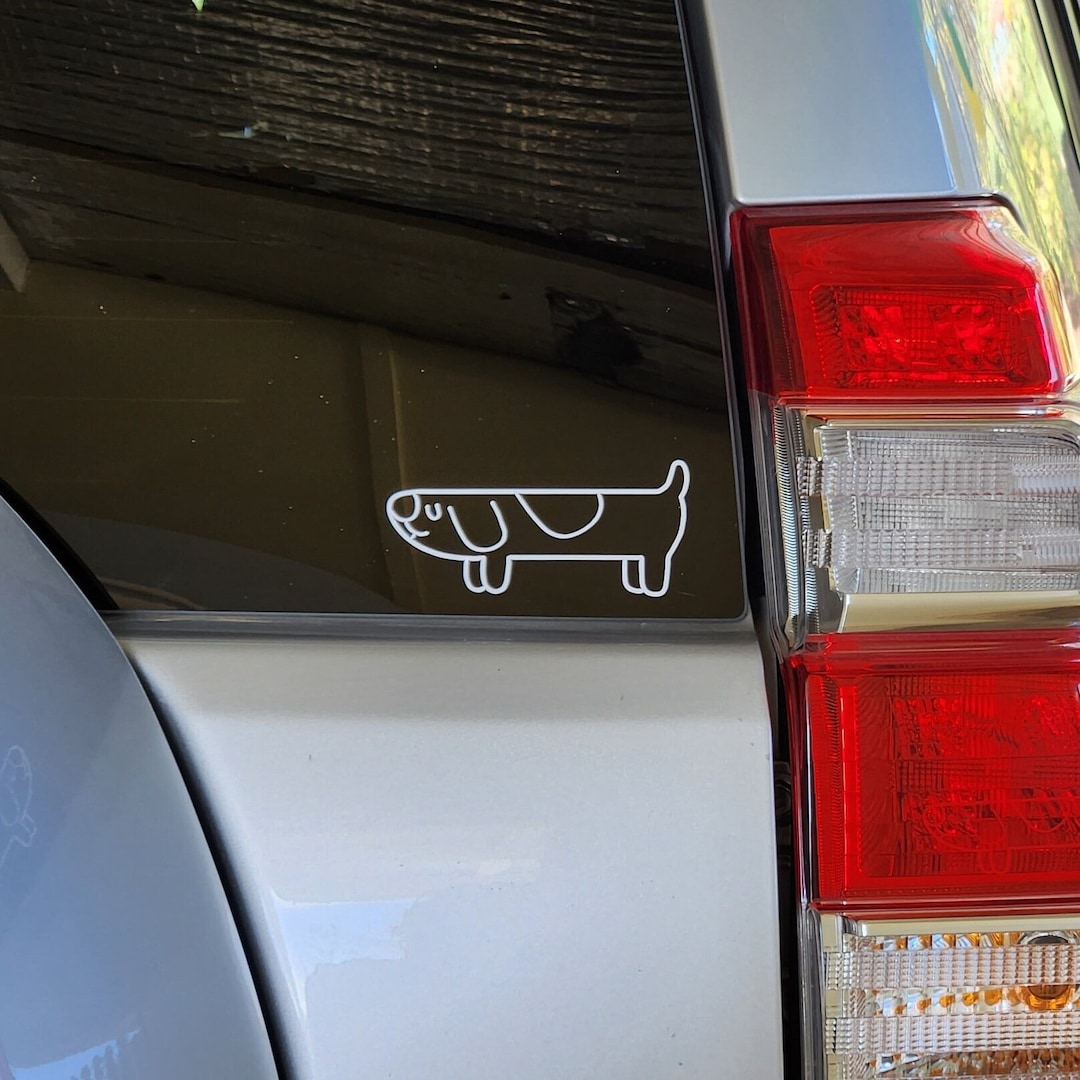 Longdog Vinyl Decal - Long Dog Sticker - Bluey Search - Use on Car ...