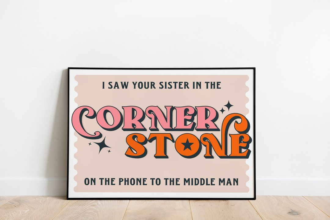 Cornerstone Arctic Monkeys Inspired Lyric Print Music Wall Art A5 A4 A3 ...