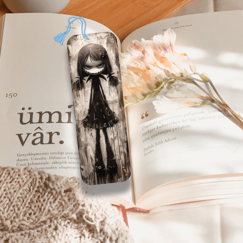 Cute Gothic Paper Doll Printable Bookmarks 16 Cute Mixed Media Bookmark ...