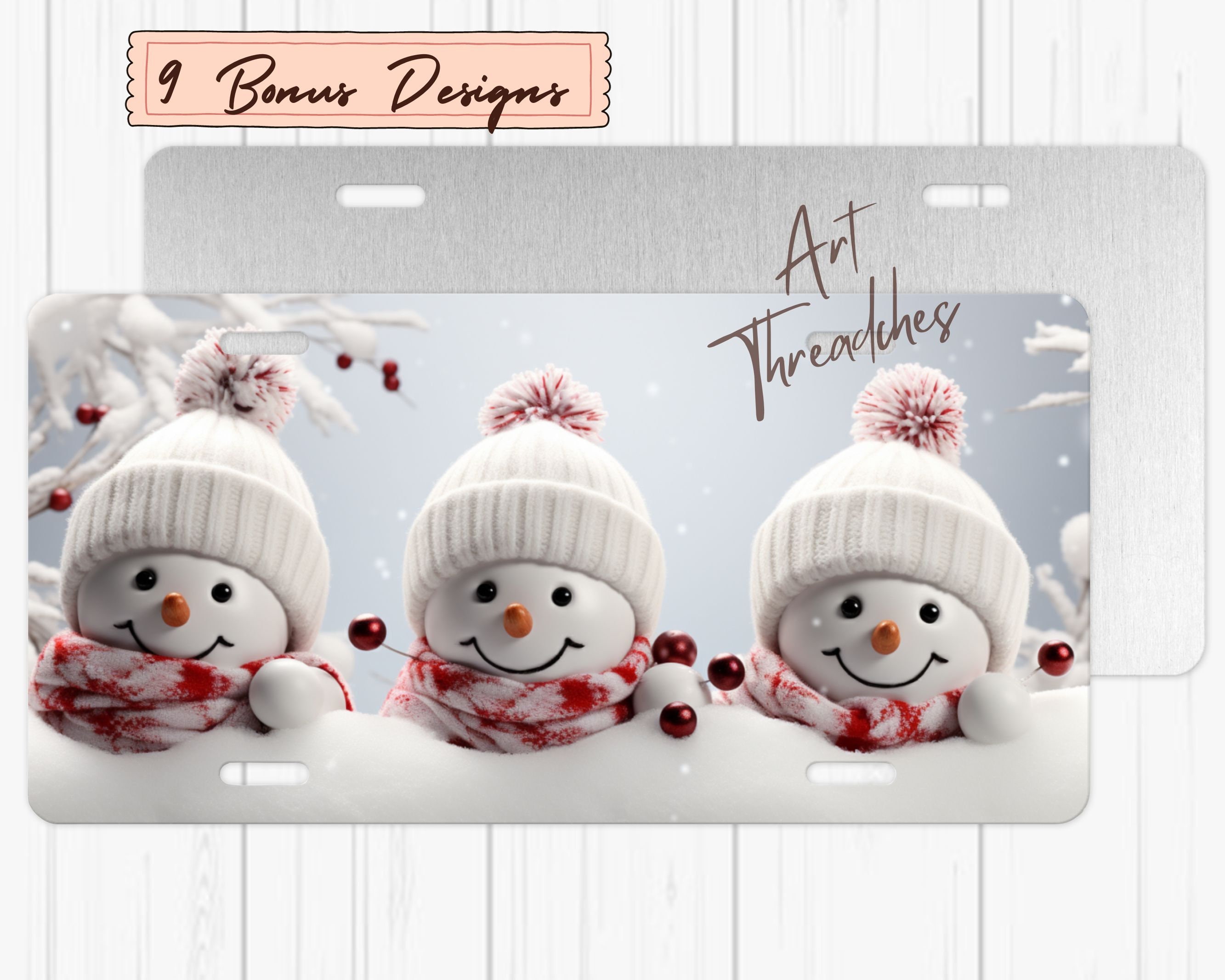 Christmas License Plate Sublimation Design Digital Download PNG Instant ...