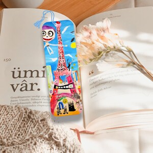 Paris Doodle Printable Bookmarks| 16 Cute Mixed Media Bookmark on 4 ...