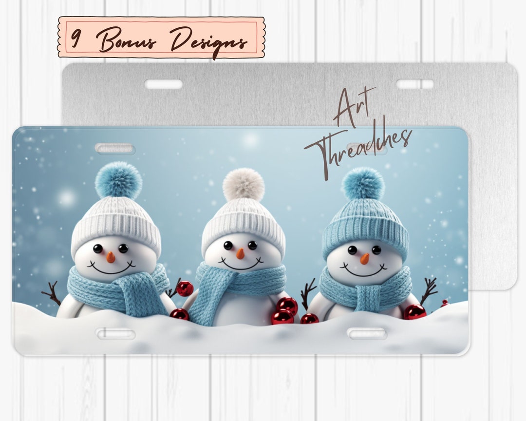 Christmas License Plate Sublimation Design Digital Download PNG Instant ...