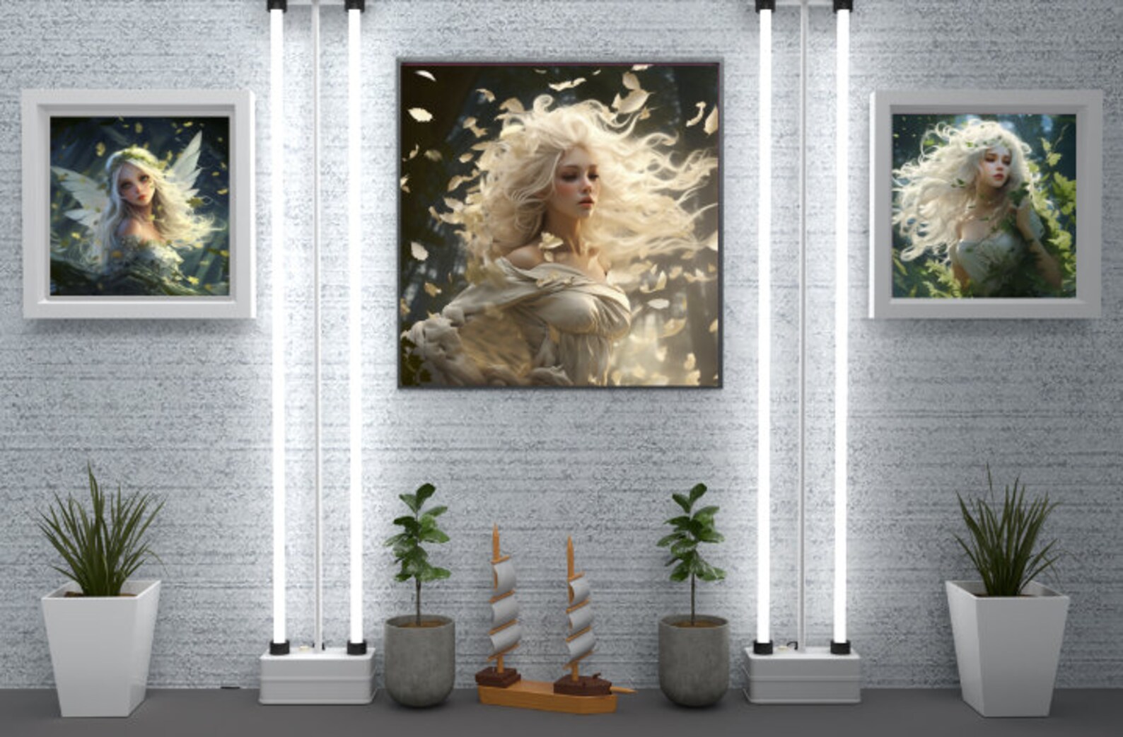 Bundle of 4 Beautiful Wind Fairies Clipart Watercolor Ai - Etsy