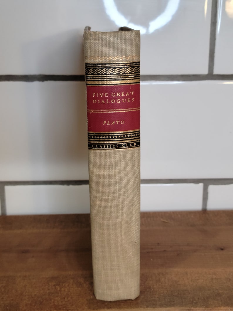 Plato - Five Great Dialogues Vintage Book - Etsy